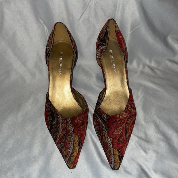 Highlights | Shoes | Size 6 Womens Highlights Vintage High Heels Red ...